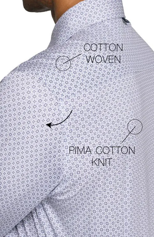 W.R.K Geo Reworked Button Up Shirt - Grey