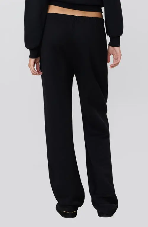 Eterne Straight Leg Sweatpants - Black