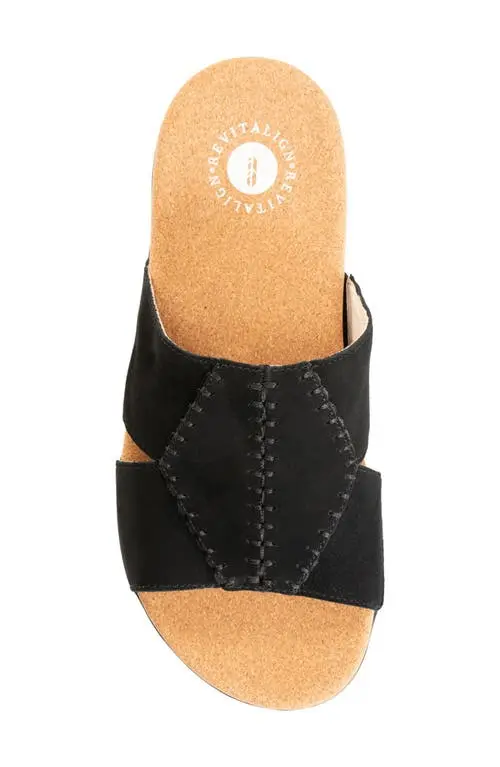 REVITALIGN Dolce Slide Sandal - Black