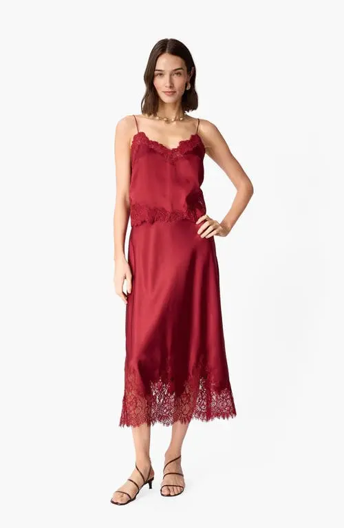 Cami Nyc Malena Lace Trim Silk Camisole