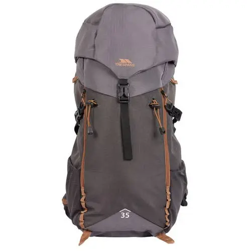 TRESPASS Pass 9.2gal Hiking Backpack - Dark Grey