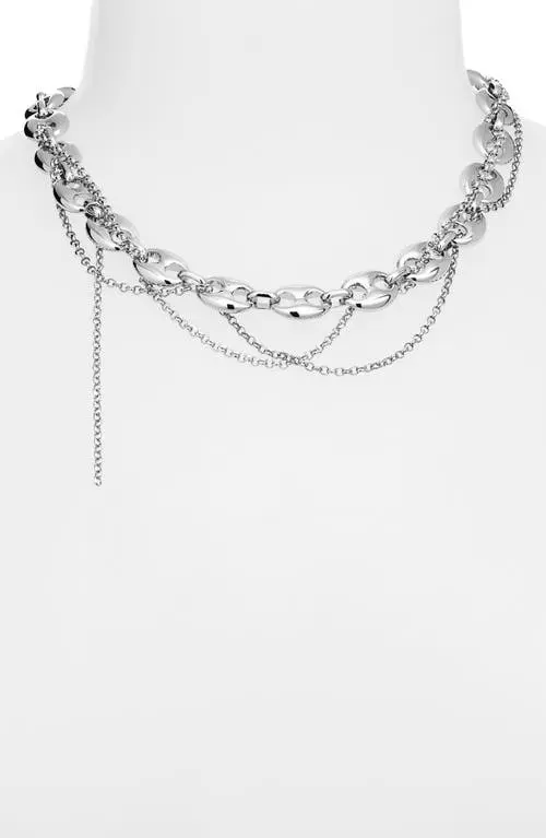 JUSTINE CLENQUET Rocio Mixed Chain Necklace