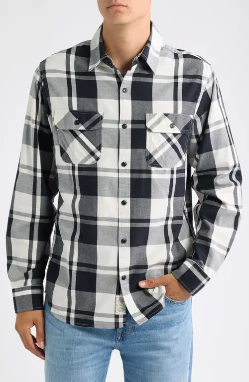 SCHOTT Haddonfield Plaid Shirt - Black