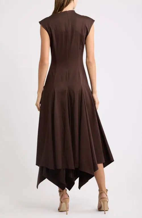 Black Halo Eloidie Asymmetric Maxi Dress