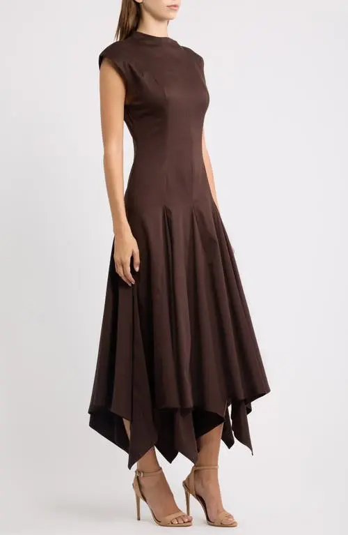 Black Halo Eloidie Asymmetric Maxi Dress