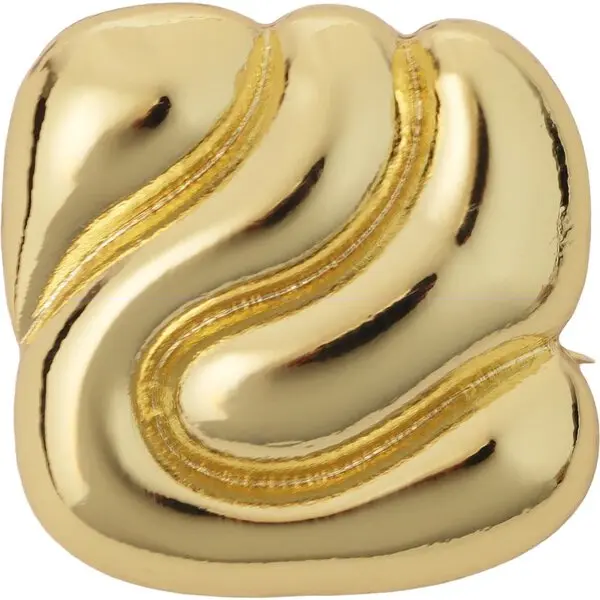 PANACEA Square Swirl Brooch