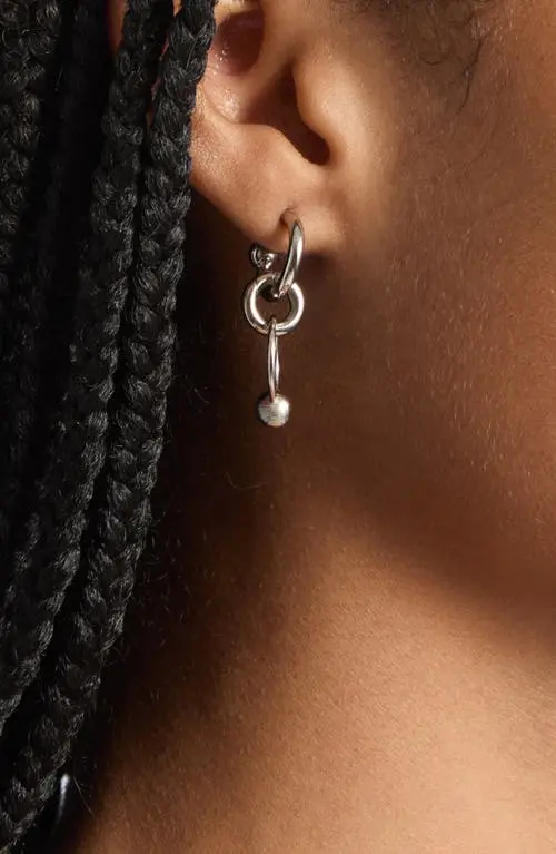 JUSTINE CLENQUET Alison Mismatched Tiered Hoop Drop Earrings