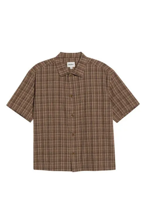 RHYTHM Brady Relaxed Fit Plaid Cotton Button-up Shirt