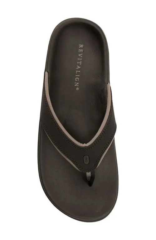REVITALIGN Yumi Arch Support Flip Flop - Black