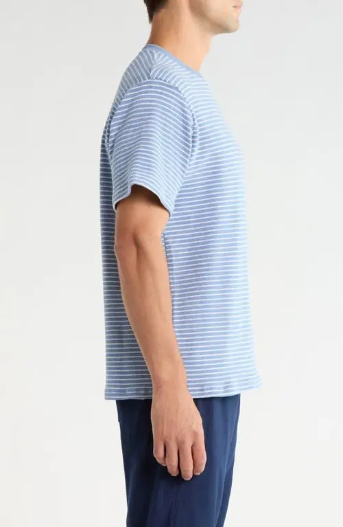 RHYTHM Stripe Cotton Blend Terry T-shirt