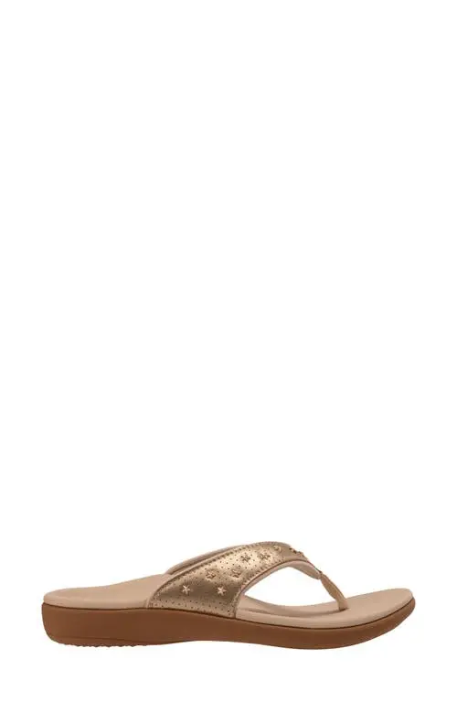 REVITALIGN Yumi Star Flip Flop - Gold