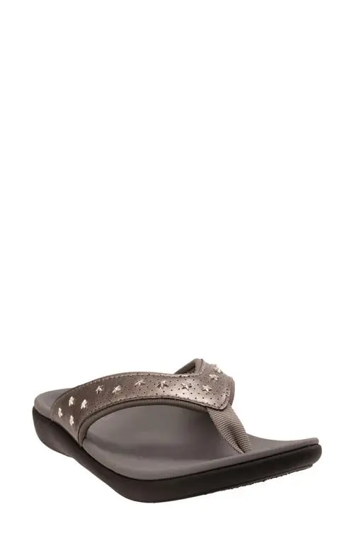REVITALIGN Yumi Star Flip Flop - Pewter