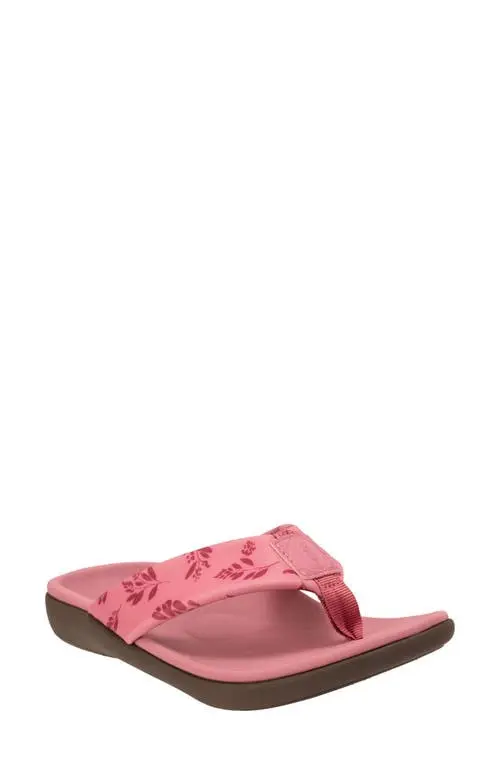 REVITALIGN Dahlia Botanical Orthotic Flip Flop - Heather Rose