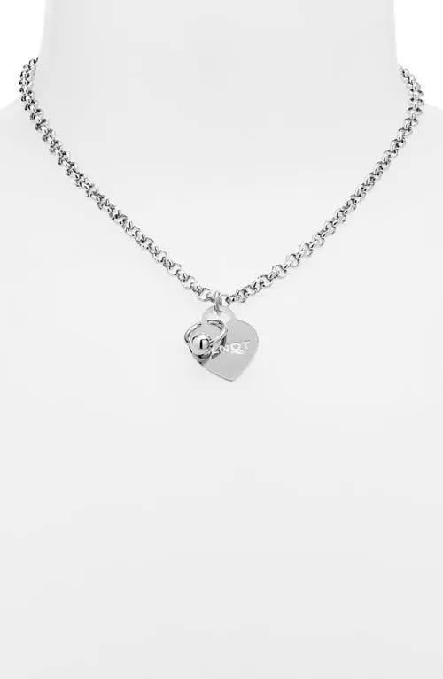 JUSTINE CLENQUET Suzi Heart Charm Necklace