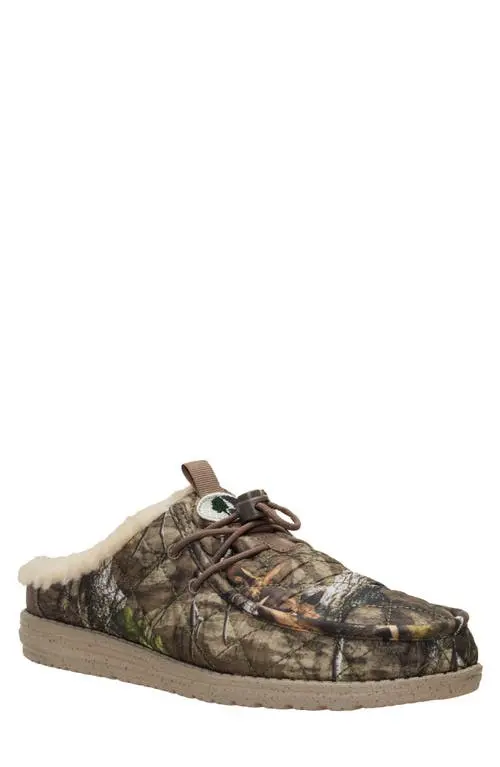 HEY DUDE X Mossy Oak Wally Camp Slip-on Shoe - Camo