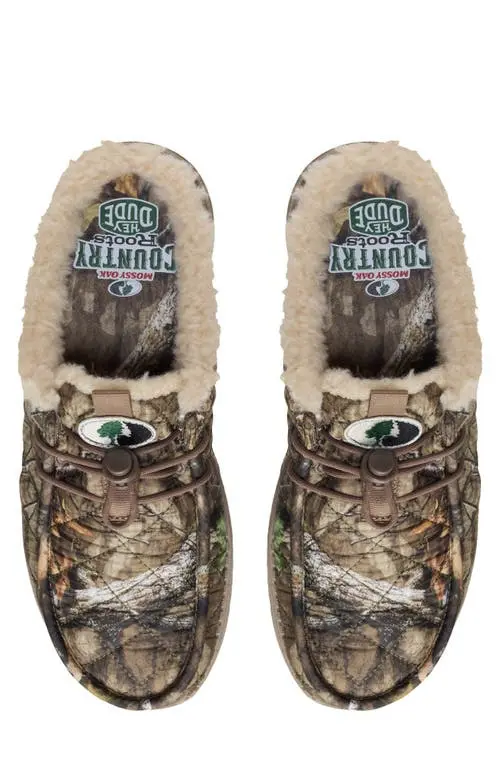 HEY DUDE X Mossy Oak Wally Camp Slip-on Shoe