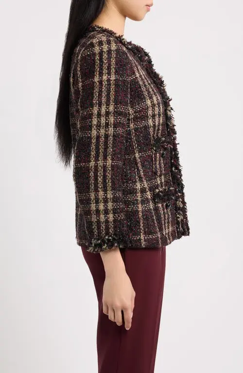 Anne Klein Metallic Tweed Jacket