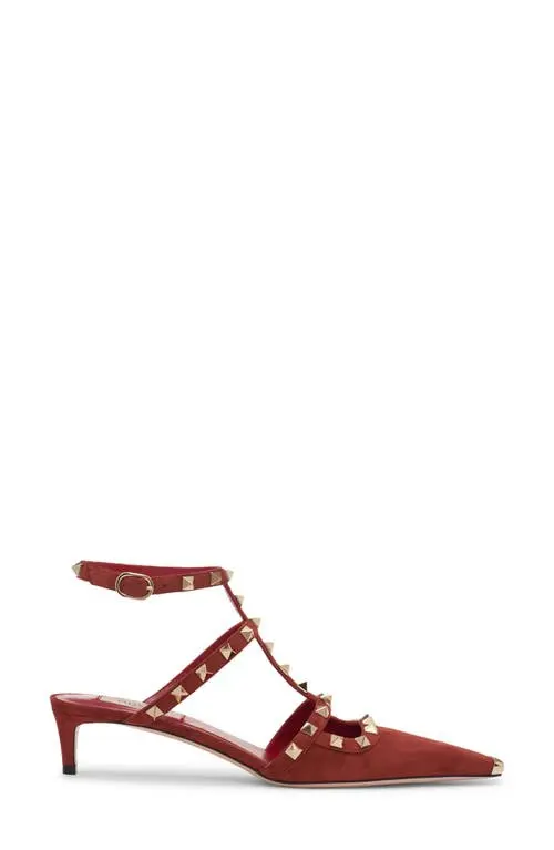 Valentino Garavani Rockstud Ankle Strap Pump