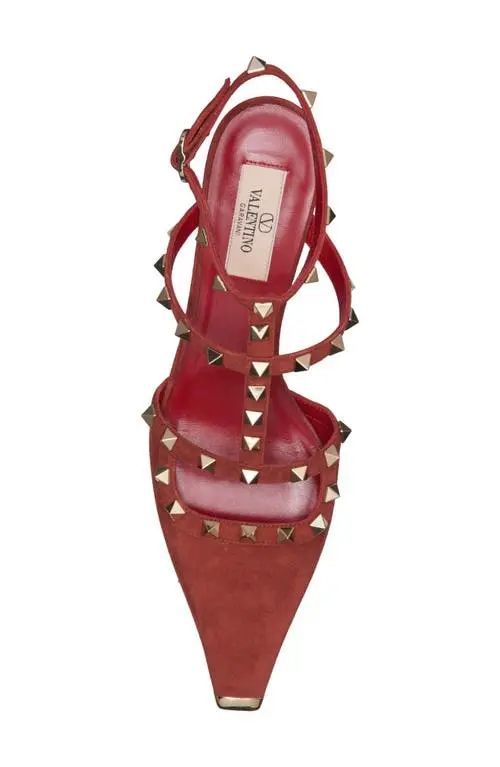 Valentino Garavani Rockstud Ankle Strap Pump