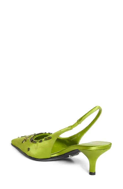 Prada Jewel Runway Slingback Pump