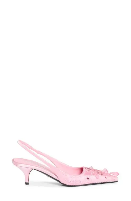 Prada Jewel Runway Slingback Pump