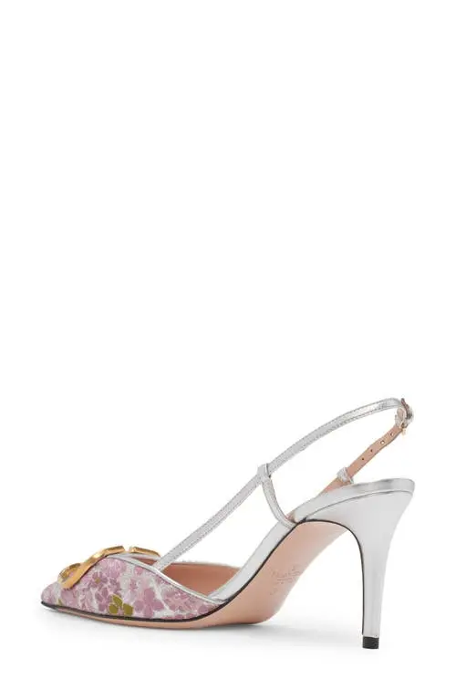 Valentino Garavani Vlogo Signature Slingback Pump - Dusty Rose