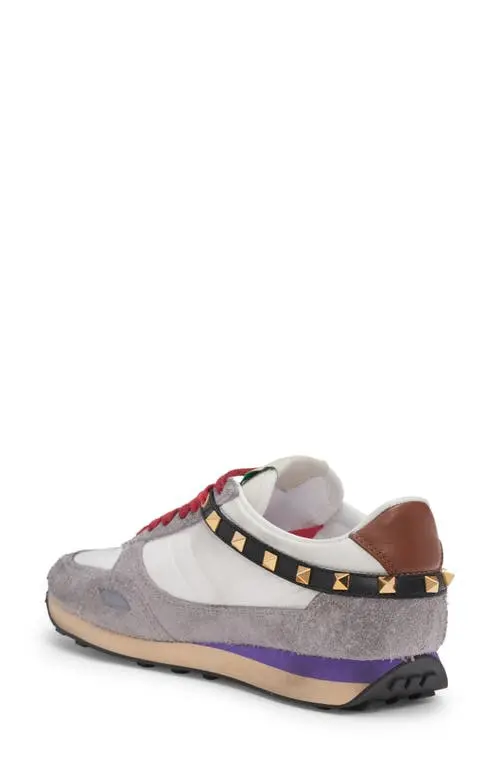 Valentino Garavani Stud Up Butterfly Sneaker - White Multi