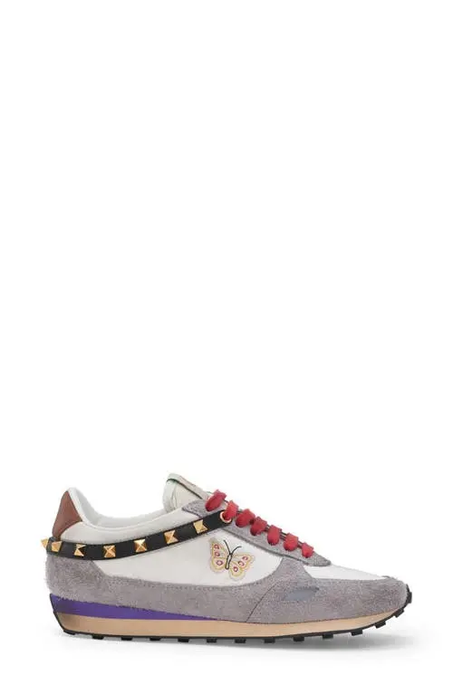 Valentino Garavani Stud Up Butterfly Sneaker - White Multi