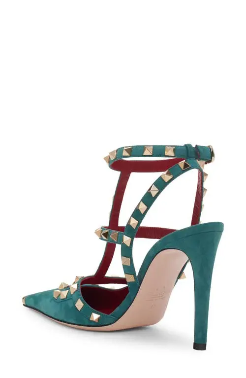 Valentino Garavani Rockstud Leather T-strap Pump