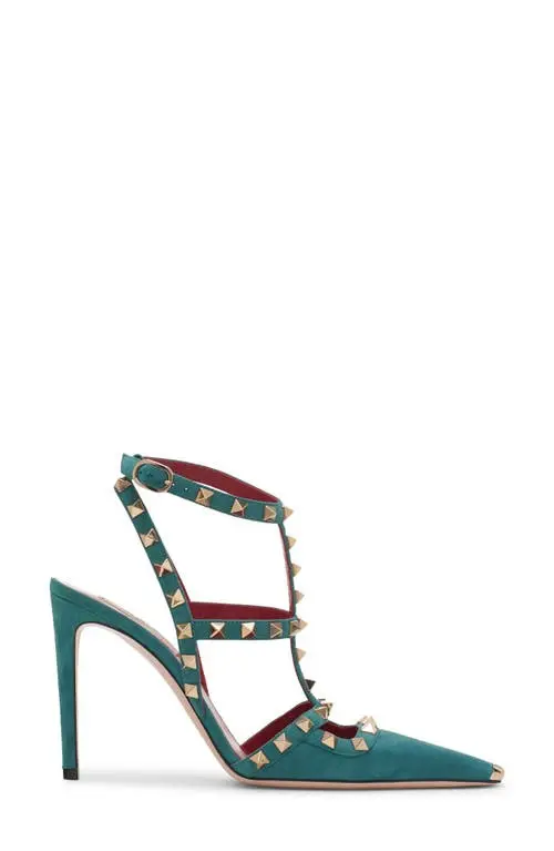 Valentino Garavani Rockstud Leather T-strap Pump