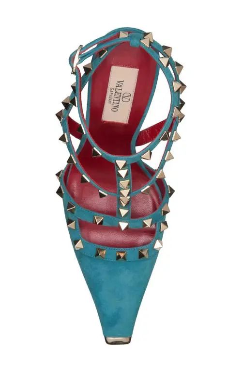 Valentino Garavani Rockstud Leather T-strap Pump