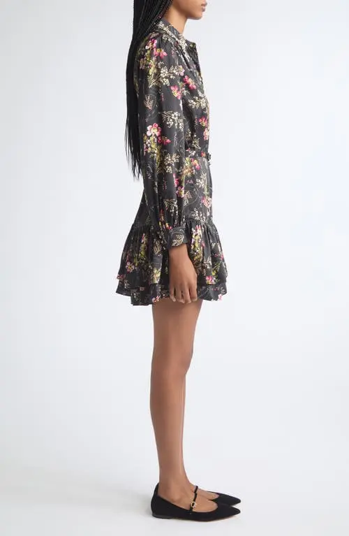 Cinq À Sept Emilienne Embellished Floral Mini Dress