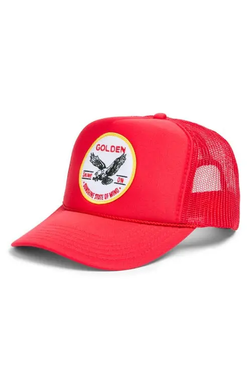 FRIDAY FEELIN’ Golden Sunshine State Trucker Hat - Red