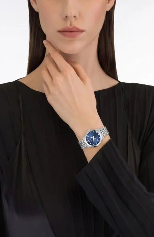FERRAGAMO Duo Mini Bracelet Watch - Blue/stainless Steel