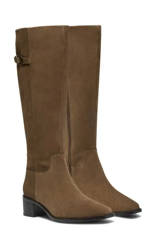 Clarks Wrenn Hi Knee High Boot - Walnut Suede