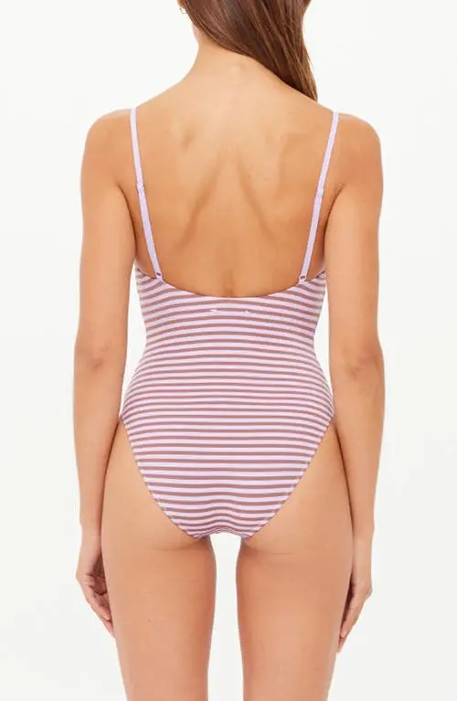The Upside Miami Flow Scoop One Piece Swimsuit - Stripe