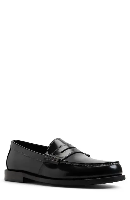 Aldo Emil Leather Penny Loafer - Black