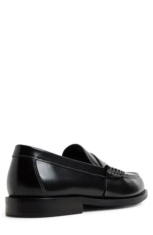 Aldo Emil Leather Penny Loafer - Black