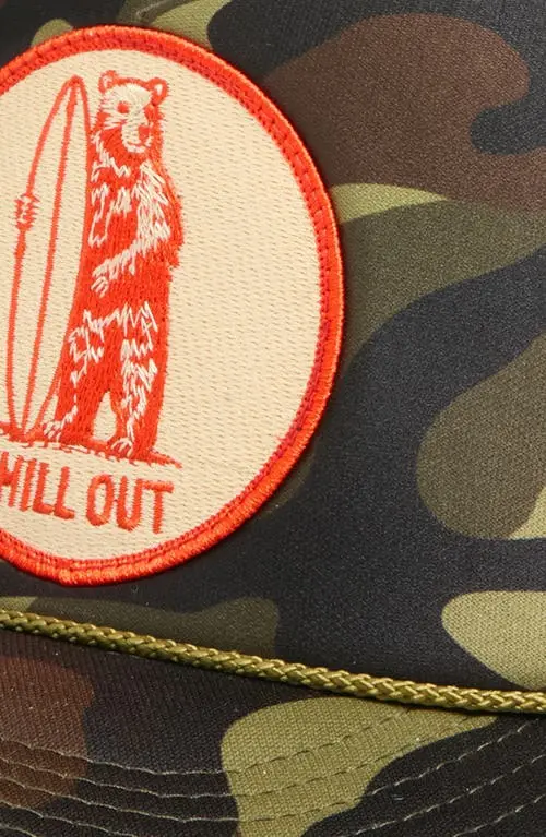 FRIDAY FEELIN’ Camouflage Patch Trucker Hat