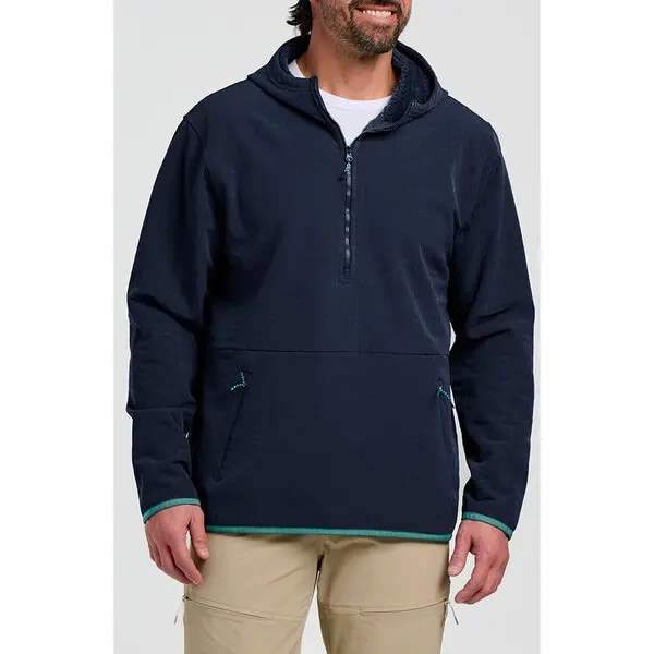 FREE FLY Stretch Fleece Anorak - Deep Navy