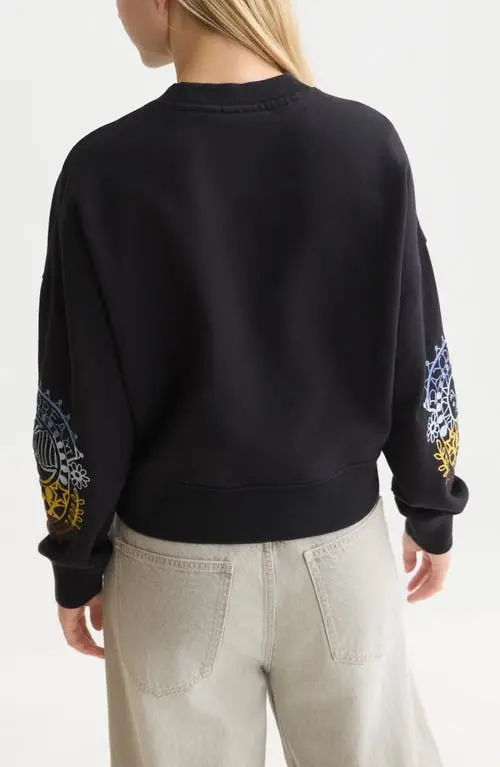 Scotch & Soda Embroidered Relaxed Fit Sweatshirt