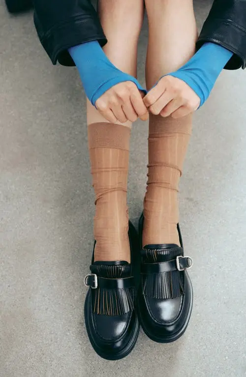 VAGABOND SHOEMAKERS Freya Leather Loafer With Fringe And Buckle