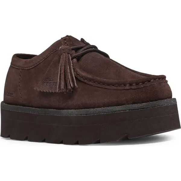 Clarks Meare Walla Platform Flat - Chocolate