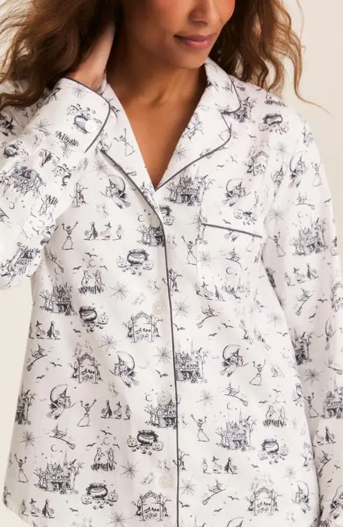 PETITE PLUME Cotton Twill Pajama Set