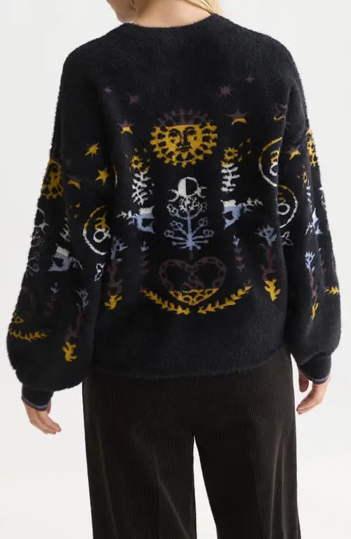 Scotch & Soda Jacquard Boxy Fit Sweater