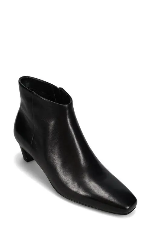 Vaneli Sadie Leather Bootie - Black