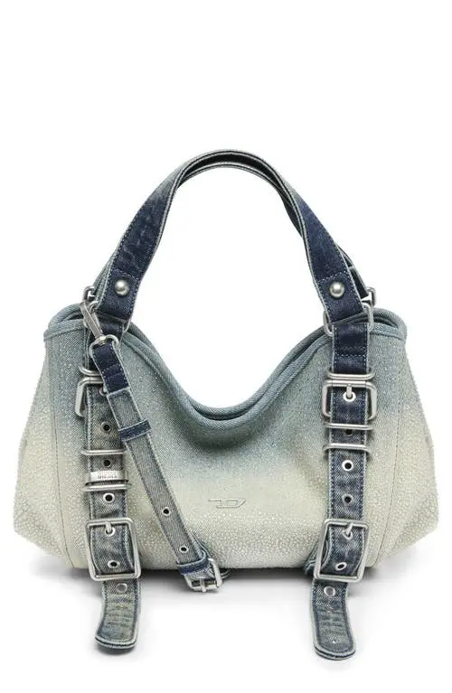 DIESEL® D-one Small Denim Top Handle Bag