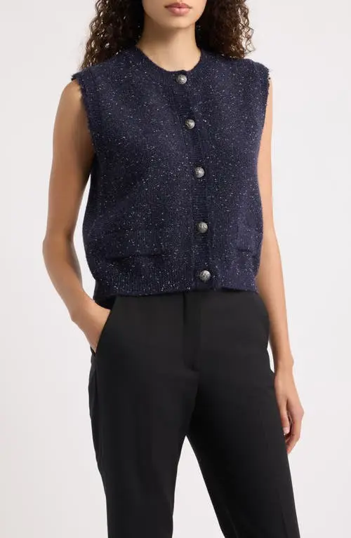 Kobi Halperin Lilah Metallic Sweater Vest