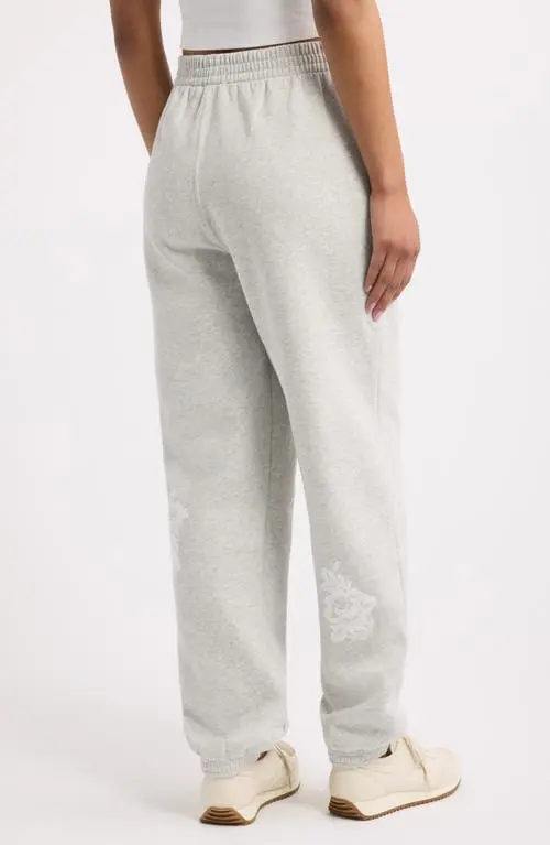 LoveShackFancy Lilia Lace Appliqué Sweatpants
