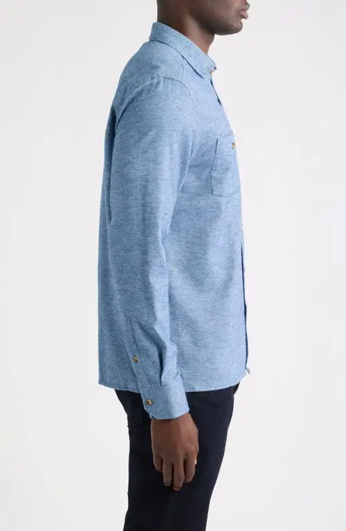 Johnston & Murphy Heathered Cotton Button-up Shirt